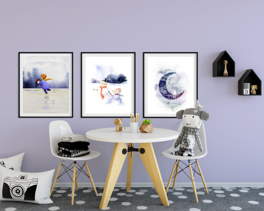 Nursery Wall Art Set, Kids Room Decor, Nursery Print Set, Nursery ...