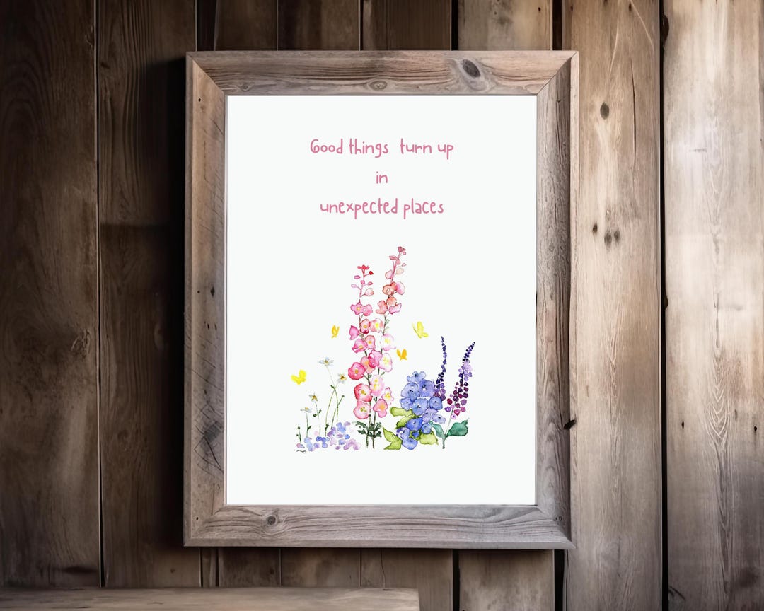 Colorful Watercolor Flower Wall Art, Spring Floral Paintings, Nature ...