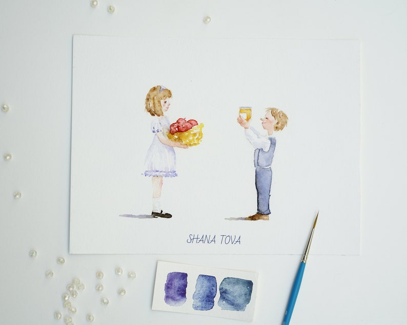 Shana Tova Greeting Card Rosh Hashanah Card Printable - Etsy