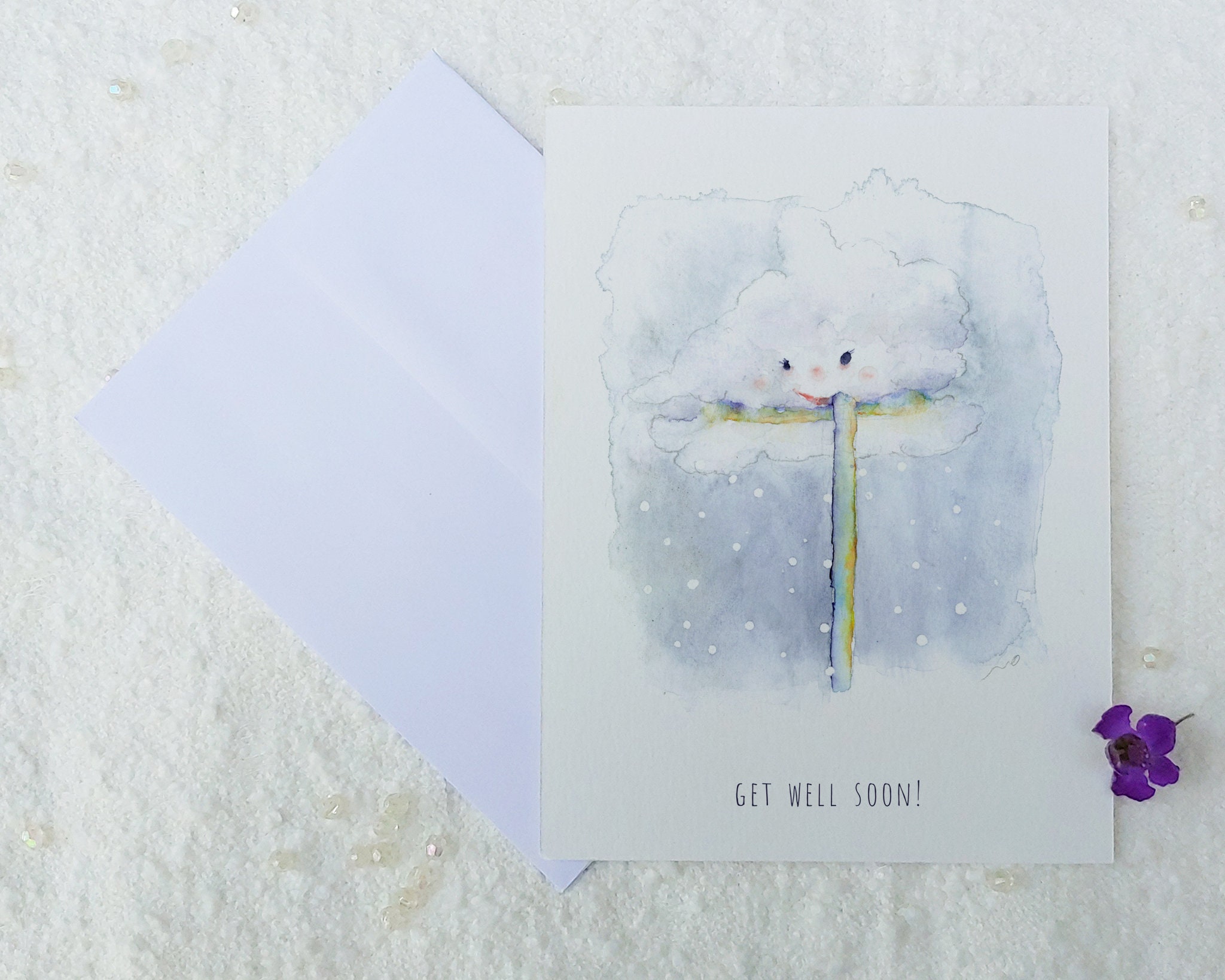 Printable Get Well Card Watercolor Card Feel Better Card - Etsy