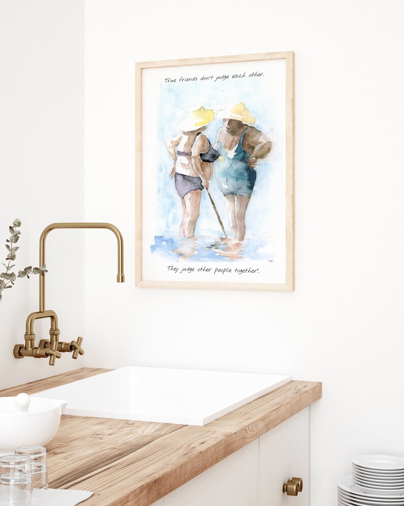 Funny Watercolor Painting Art Humor Meme Wall Art New Home - Etsy