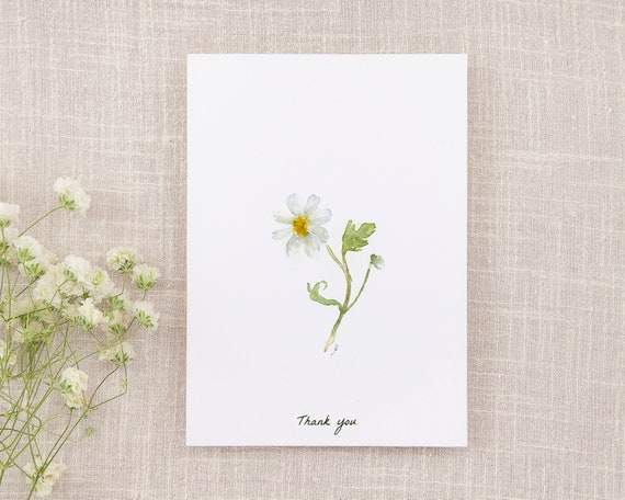 Printable Flower Card Botanical Card Floral Greeting Card | Etsy