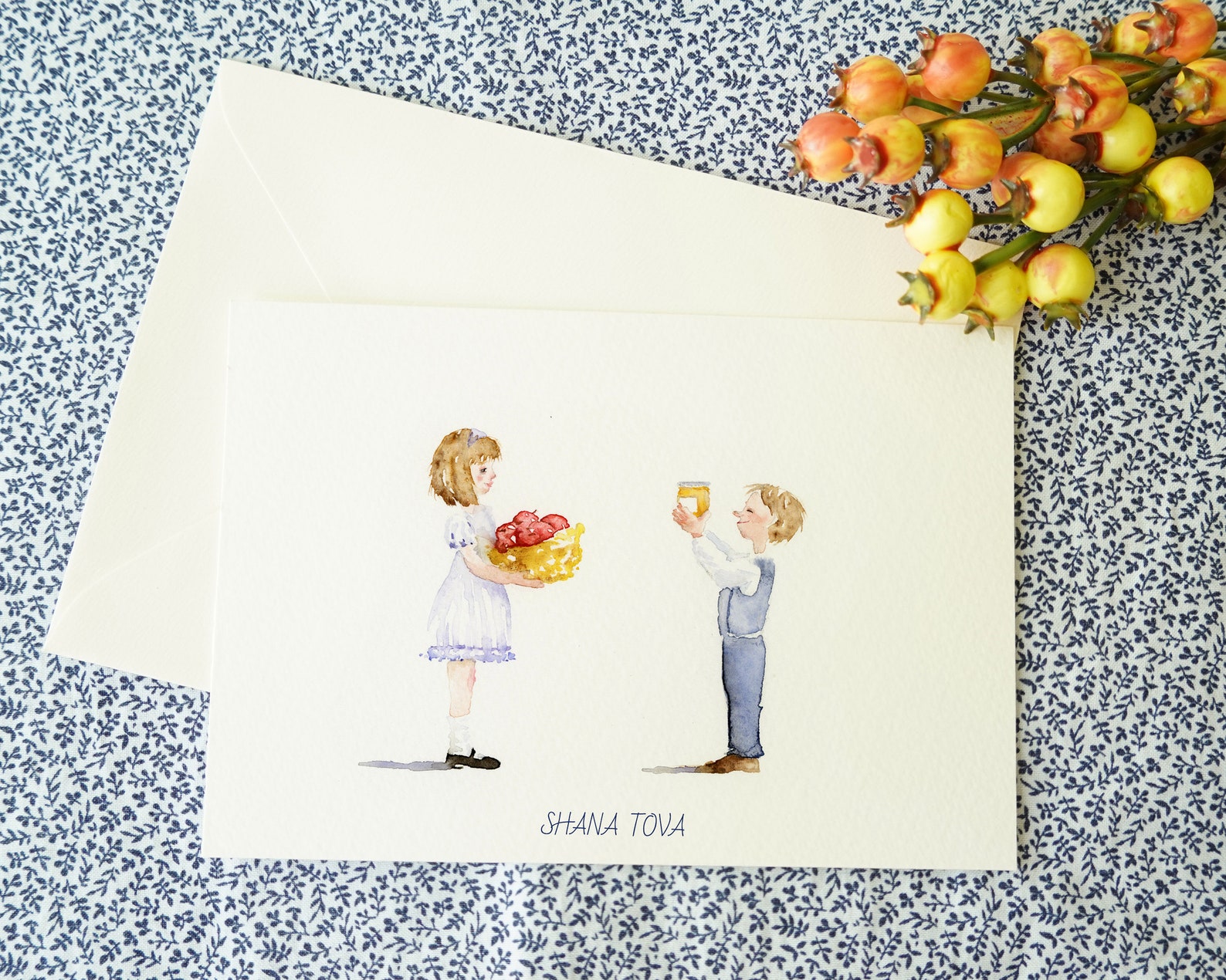 Shana Tova Greeting Card Rosh Hashanah Card Printable | Etsy