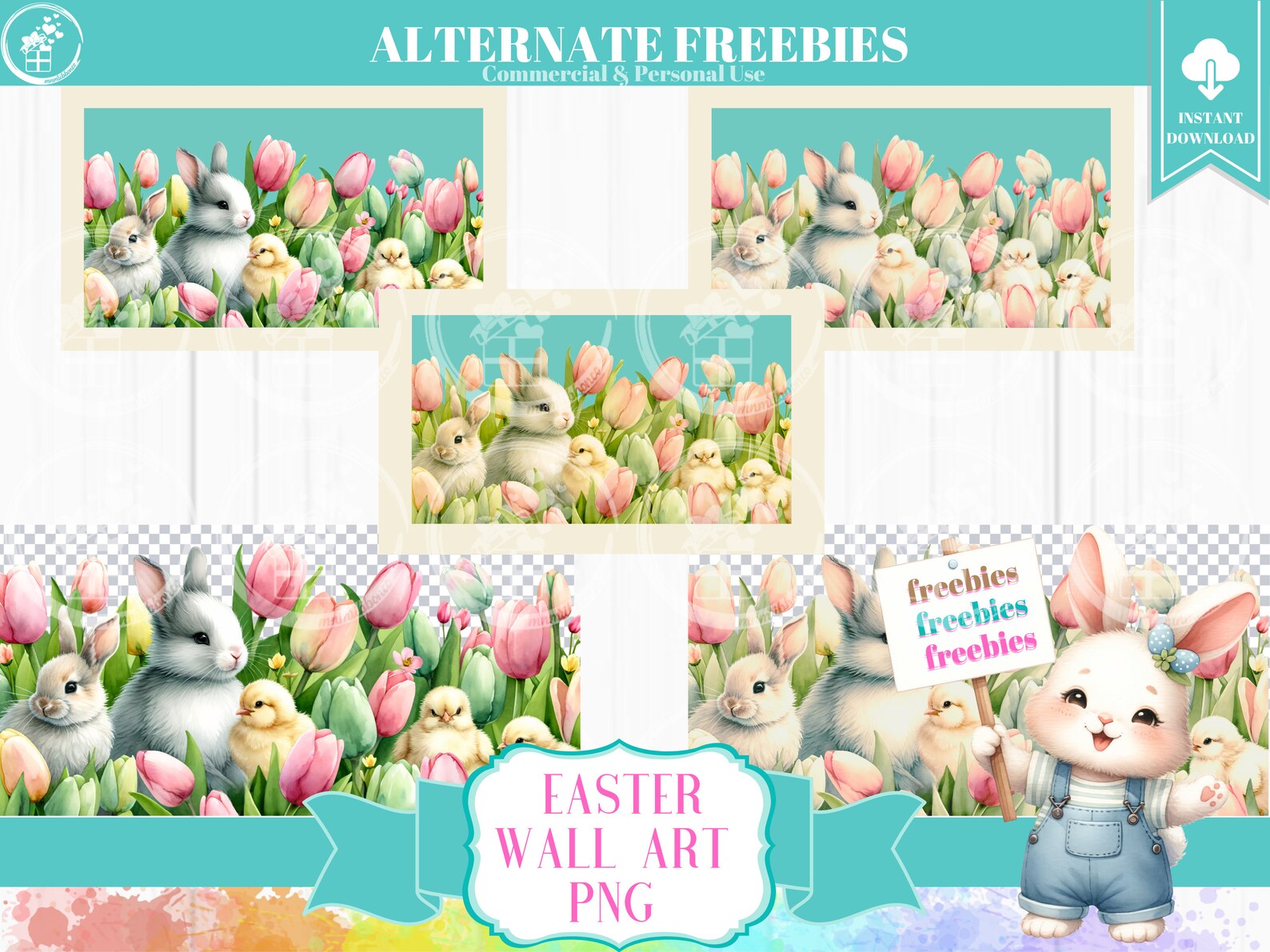 Easter Spring Wall Art | Printables | Decor | Instant Download ...