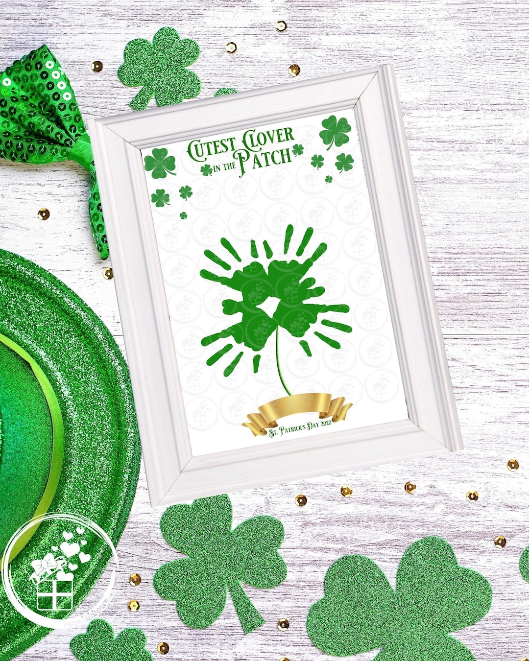 Cutest Clover in the Patch Handprint Art, St Patrick's Day, Crafts for ...