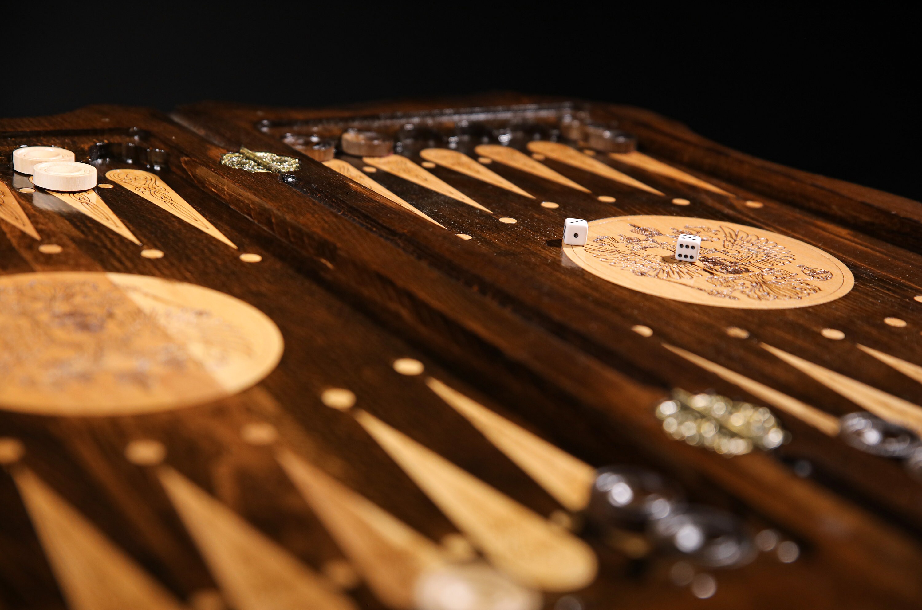 Russian Backgammon Lion and Eagle in the Center Russian Knight - Etsy