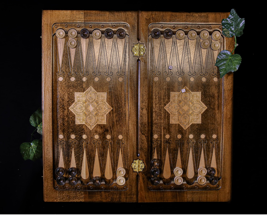 Handmade Symbol of Infinity Backgammon and Checkers 1 2 - Etsy