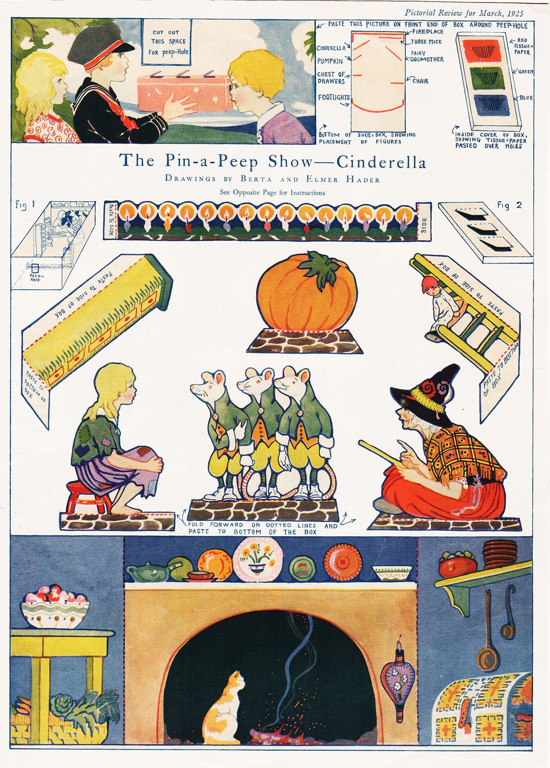 Toy Theater, Paper Doll, Puppet, Peep-show, Cut-out, Cinderella, Fairy ...