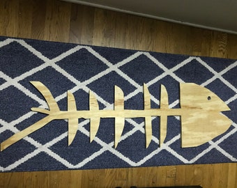 Wooden Fish Bones Wall Decor - Etsy