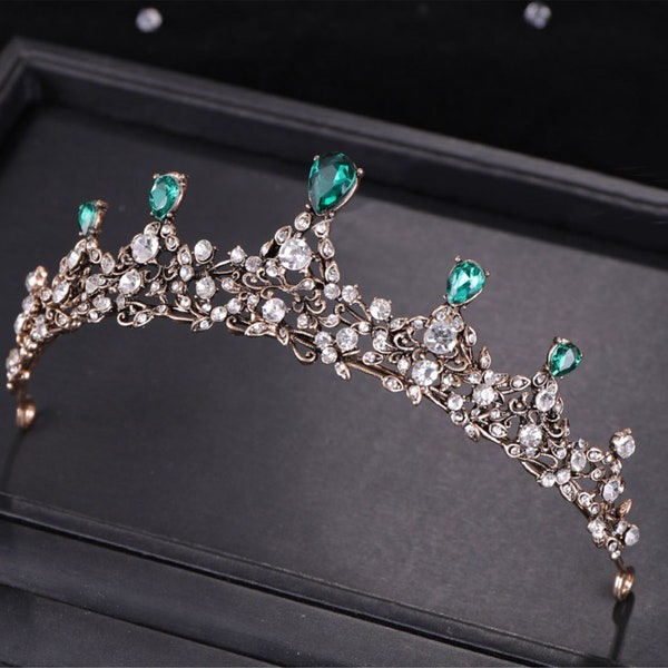 Emerald Tiara - Etsy