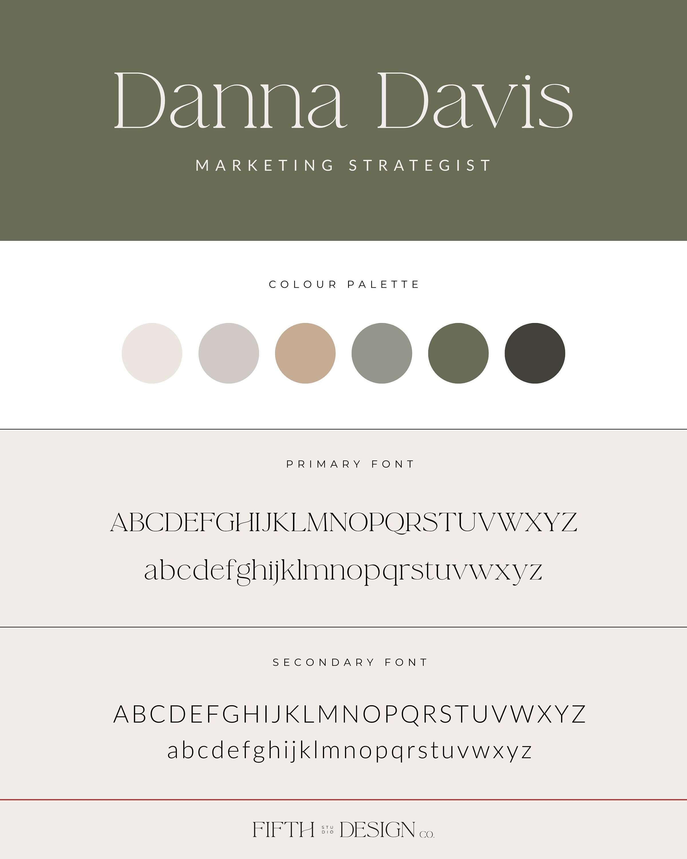 Semi-custom Brand Kit | Pre-made Branding | Modern Logo | Custom Logo ...
