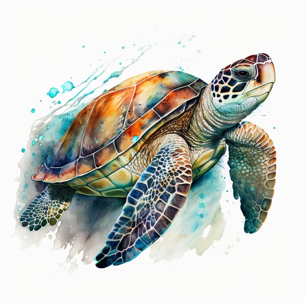 Sea Turtle Art - Etsy