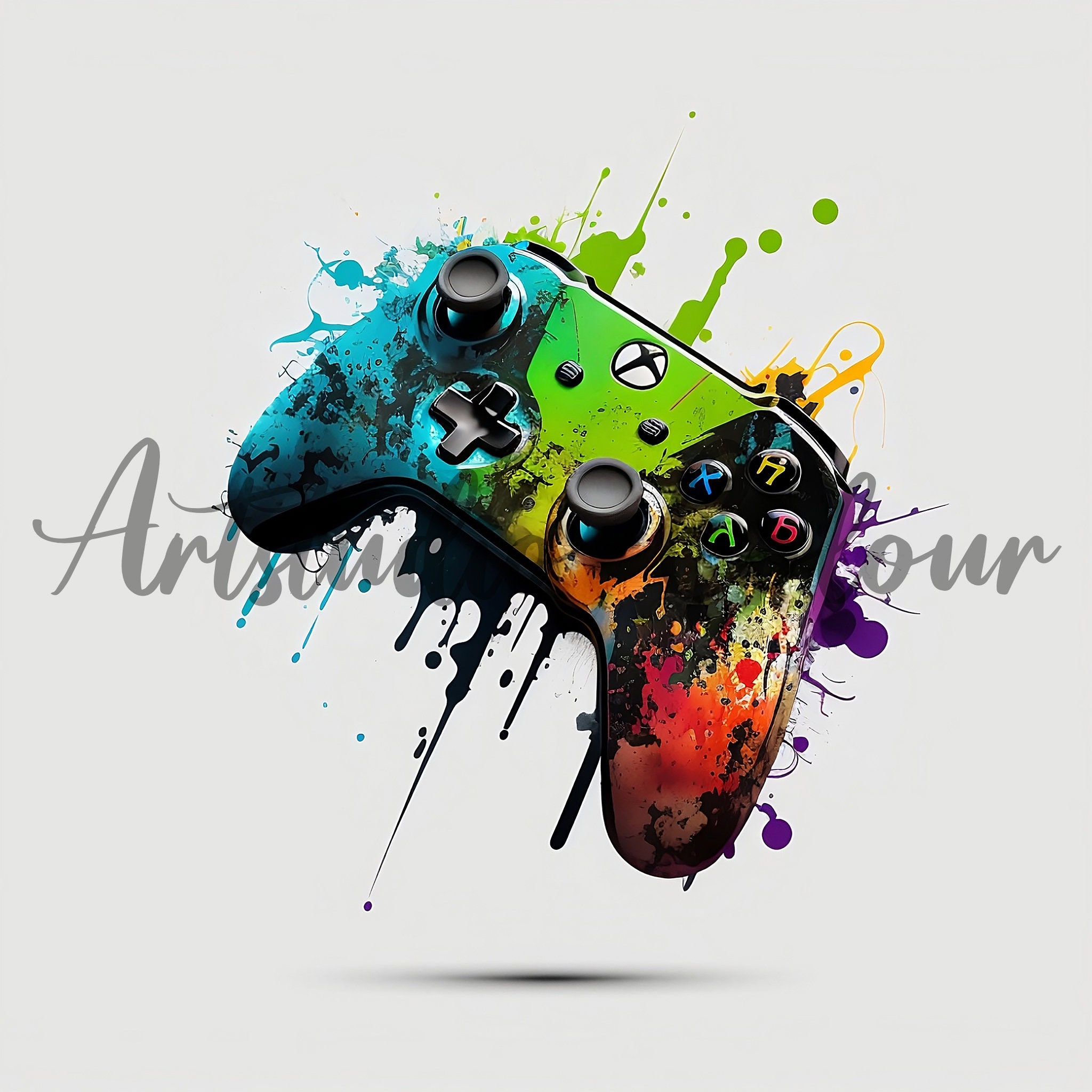 Game Controller Clipart, 15 High Quality Jpgs, Digital Download ...