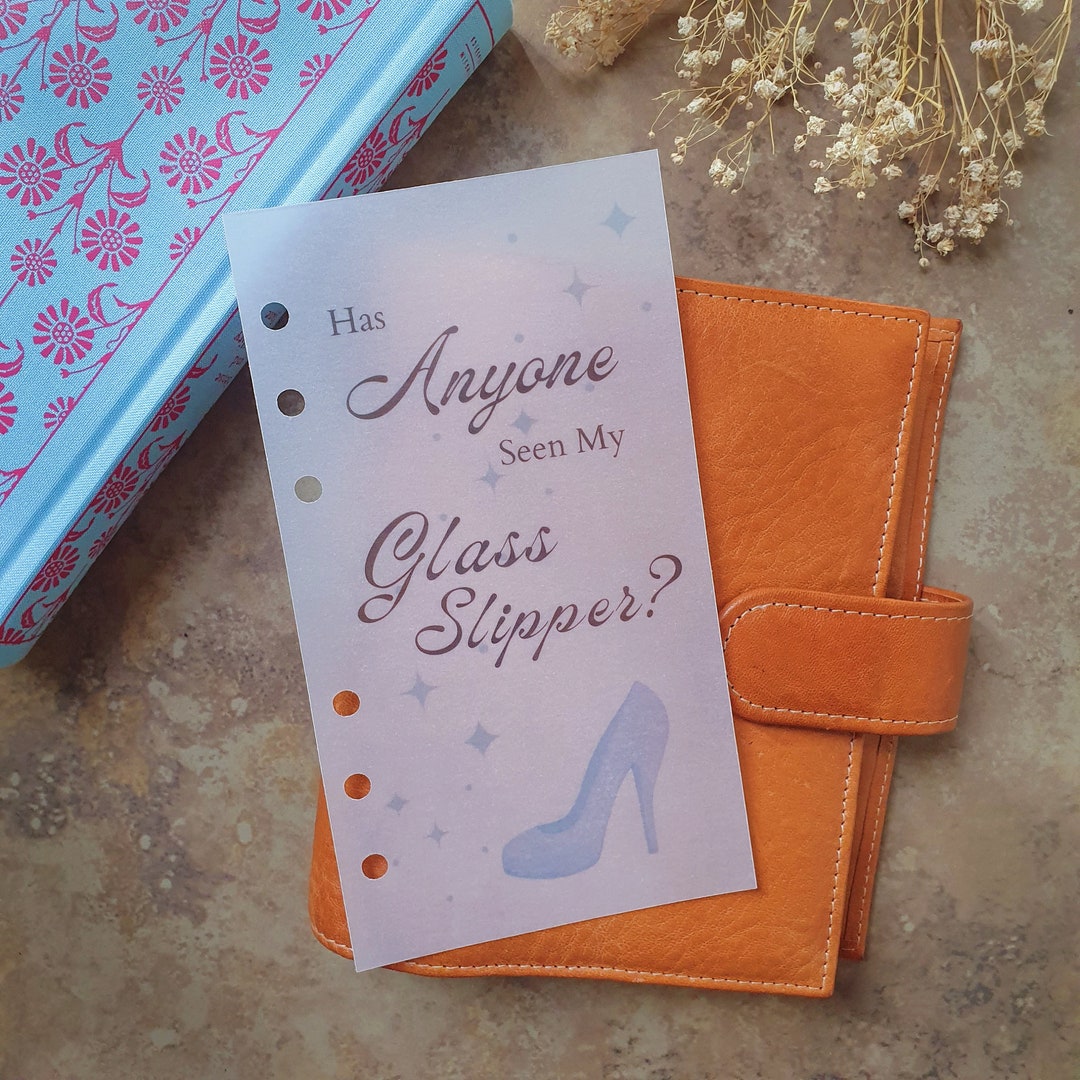 PRINTED Vellum Dashboard - Cinderella, Disney Inspired, Planner Inserts ...