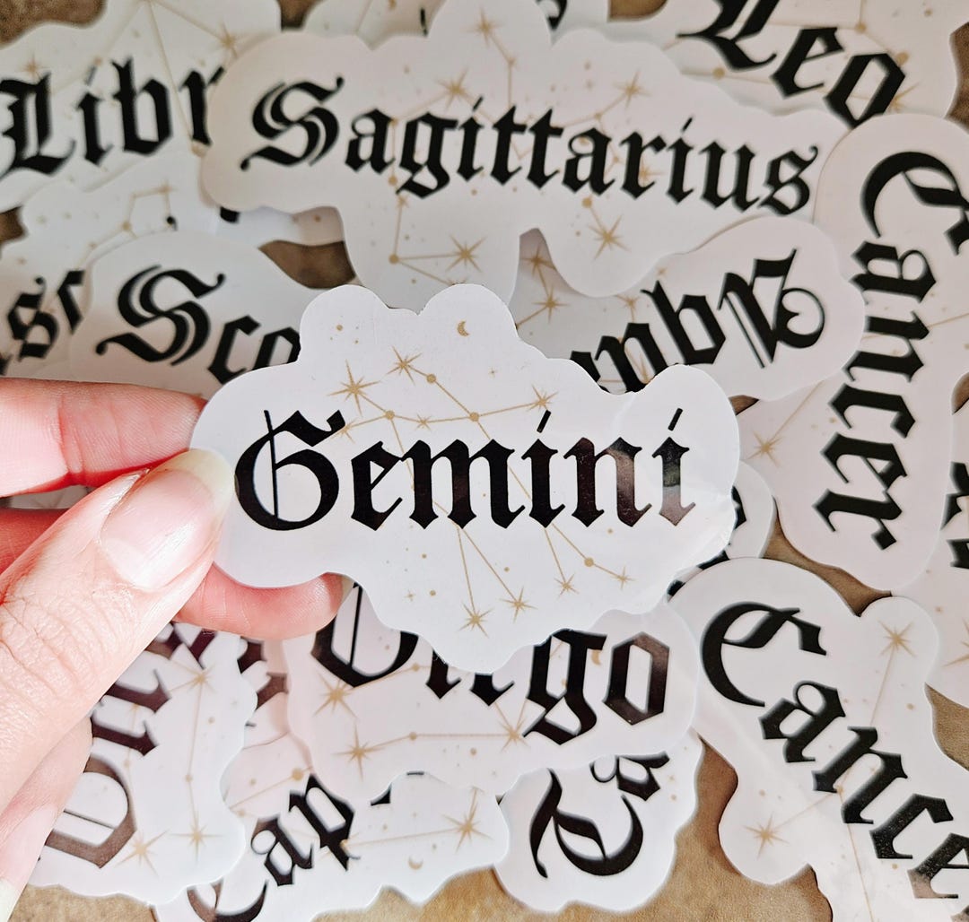 Zodiac Stickers - Vinyl Stickers, Star Sign, Astrology Sticker - Etsy UK