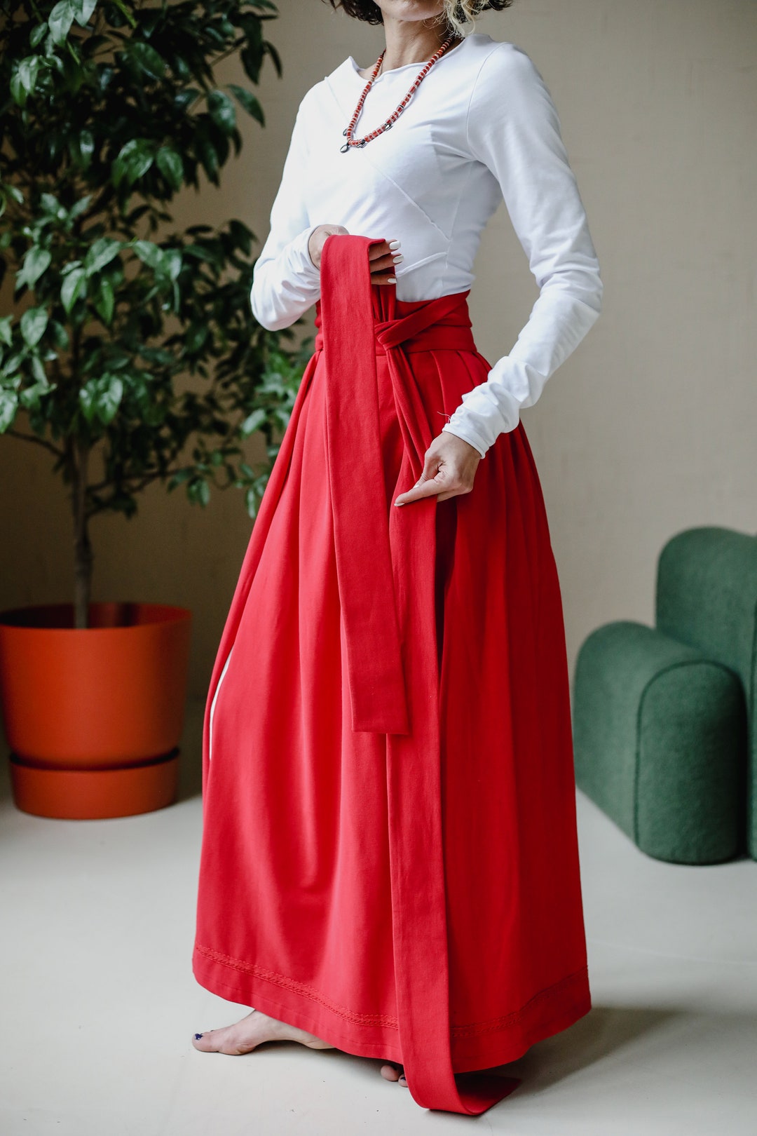 Ukrainian Plakhta Skirt Traditional Ethnic Clothing Custom Length ...