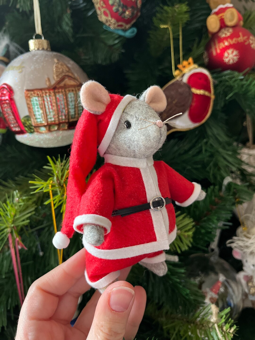 Santa Claus Mouse - Etsy