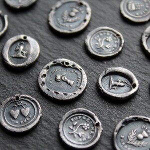 Dinna Forget Wax Seal Pendant Made Using a 1800s Fob Stamp - Etsy