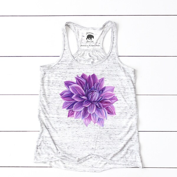 Lotus Flower Tank Top Etsy