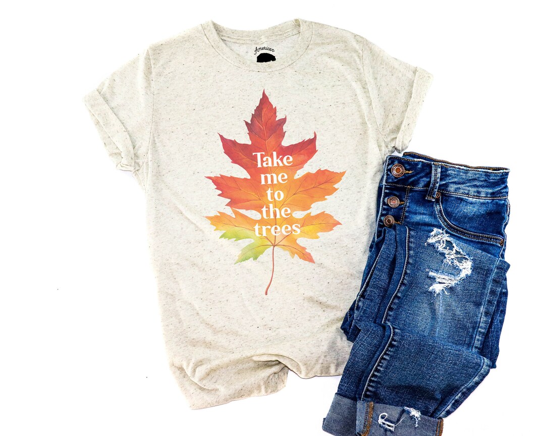 Fall Tree With Leaves Fall Tree Shirt Nature Shirts for Women Fall ...