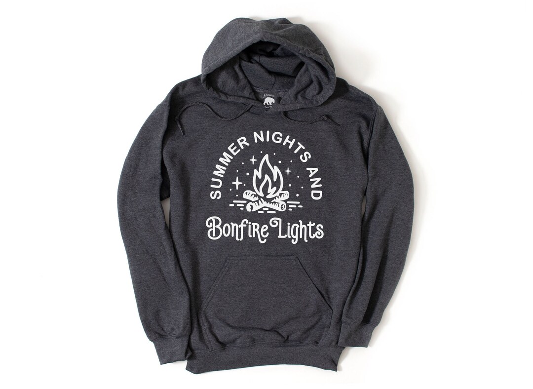Summer Nights Bonfire Lights Hoodie Summer Clothing for Camping ...