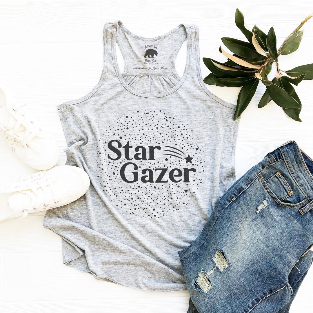 Stars Tank Top Stars Tank Tops for Women Celestial Ladies Tank Plus ...
