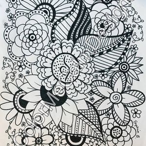 Eating Disorder Recovery Printable Adult Coloring Page - Etsy