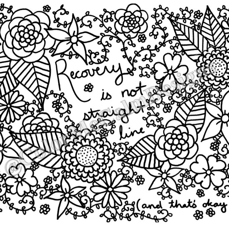 Recovery Coloring Pages - Etsy