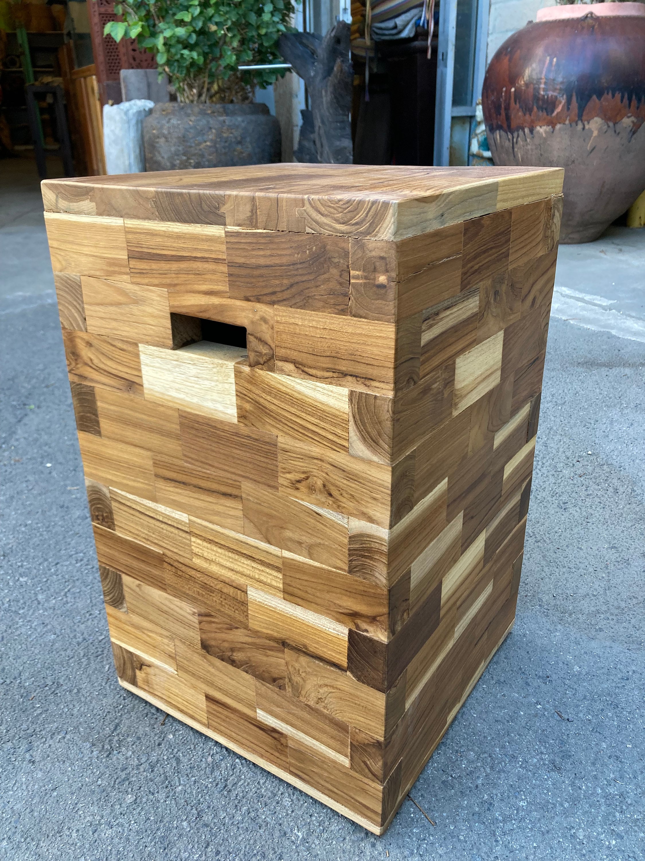 Jigsaw Teak Stand - Etsy