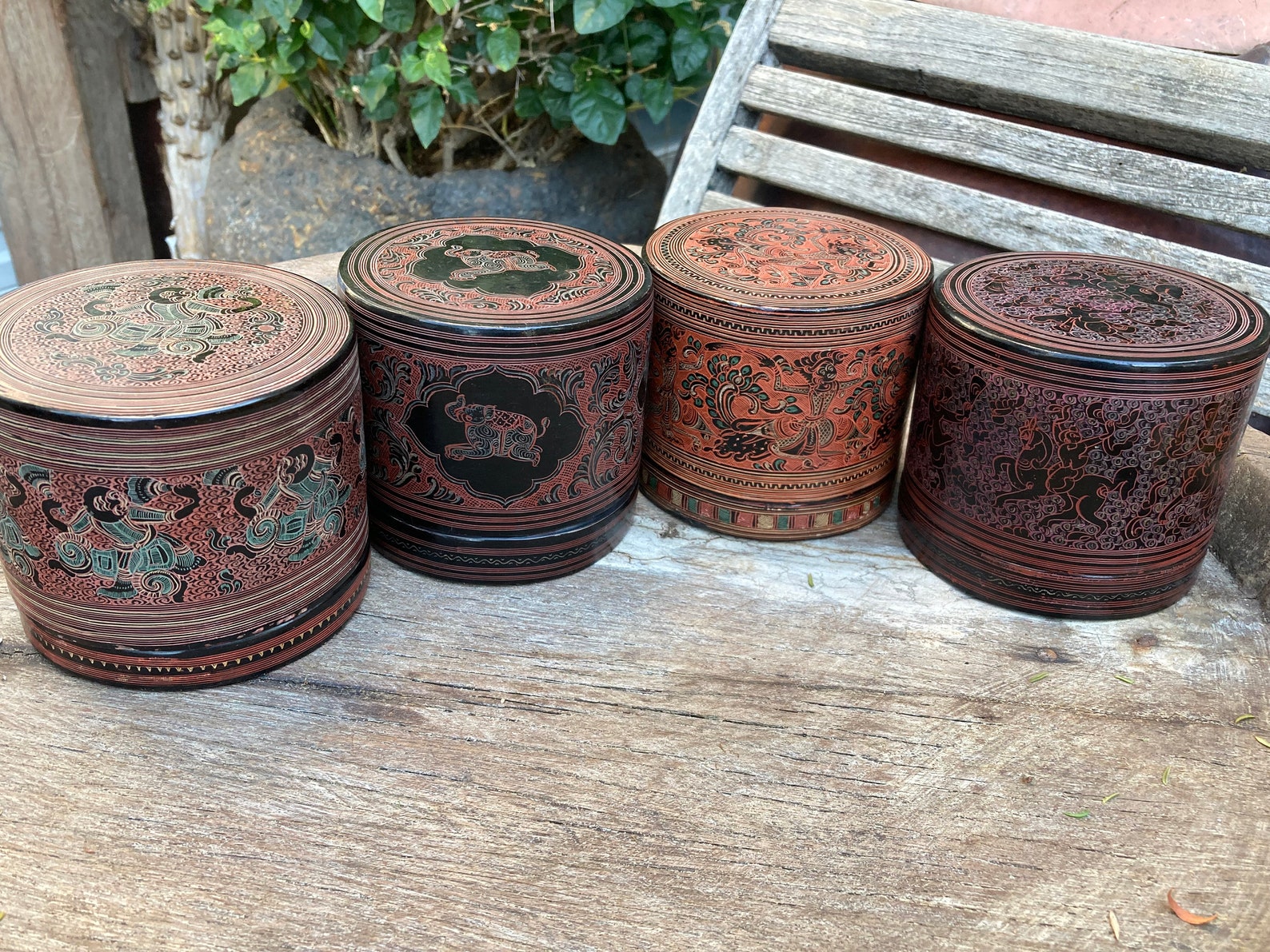 Burmese Laquerware Box - Etsy