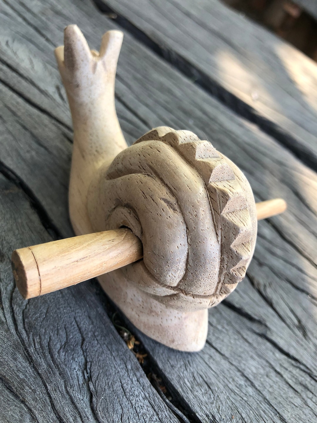 Hand Carved Snail Instrument: Cottagecore Decor - Etsy