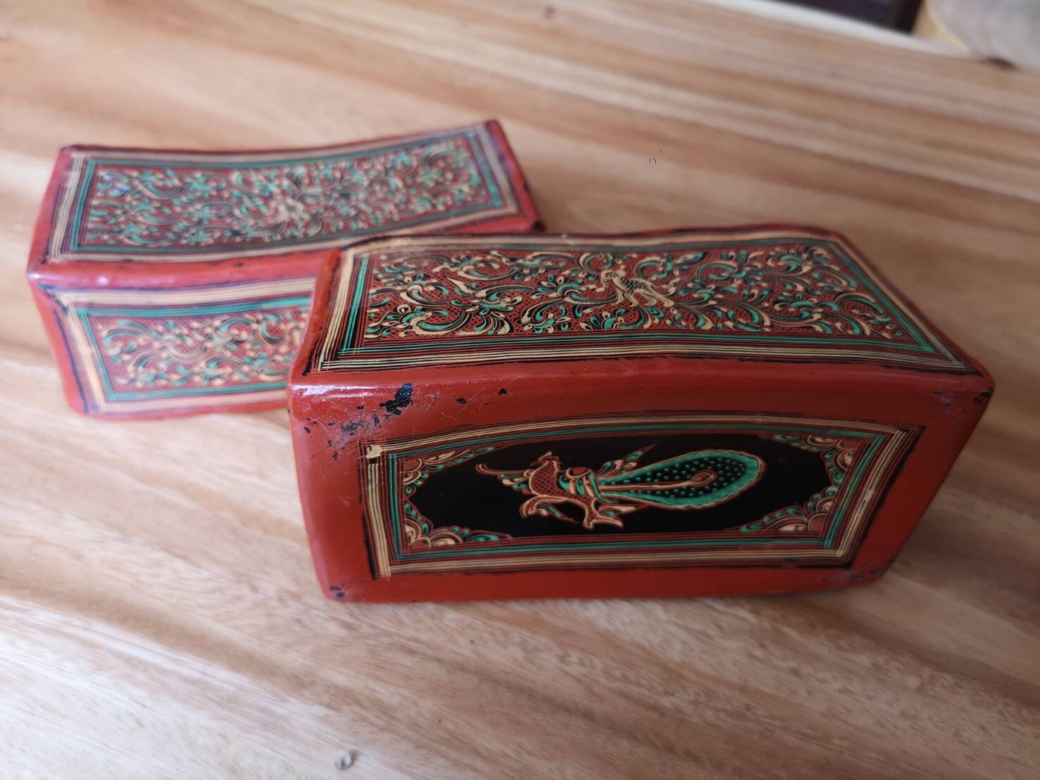 Burmese Laquerware Box - Etsy
