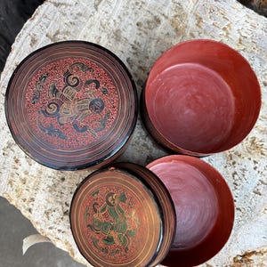Burmese Laquerware Box - Etsy