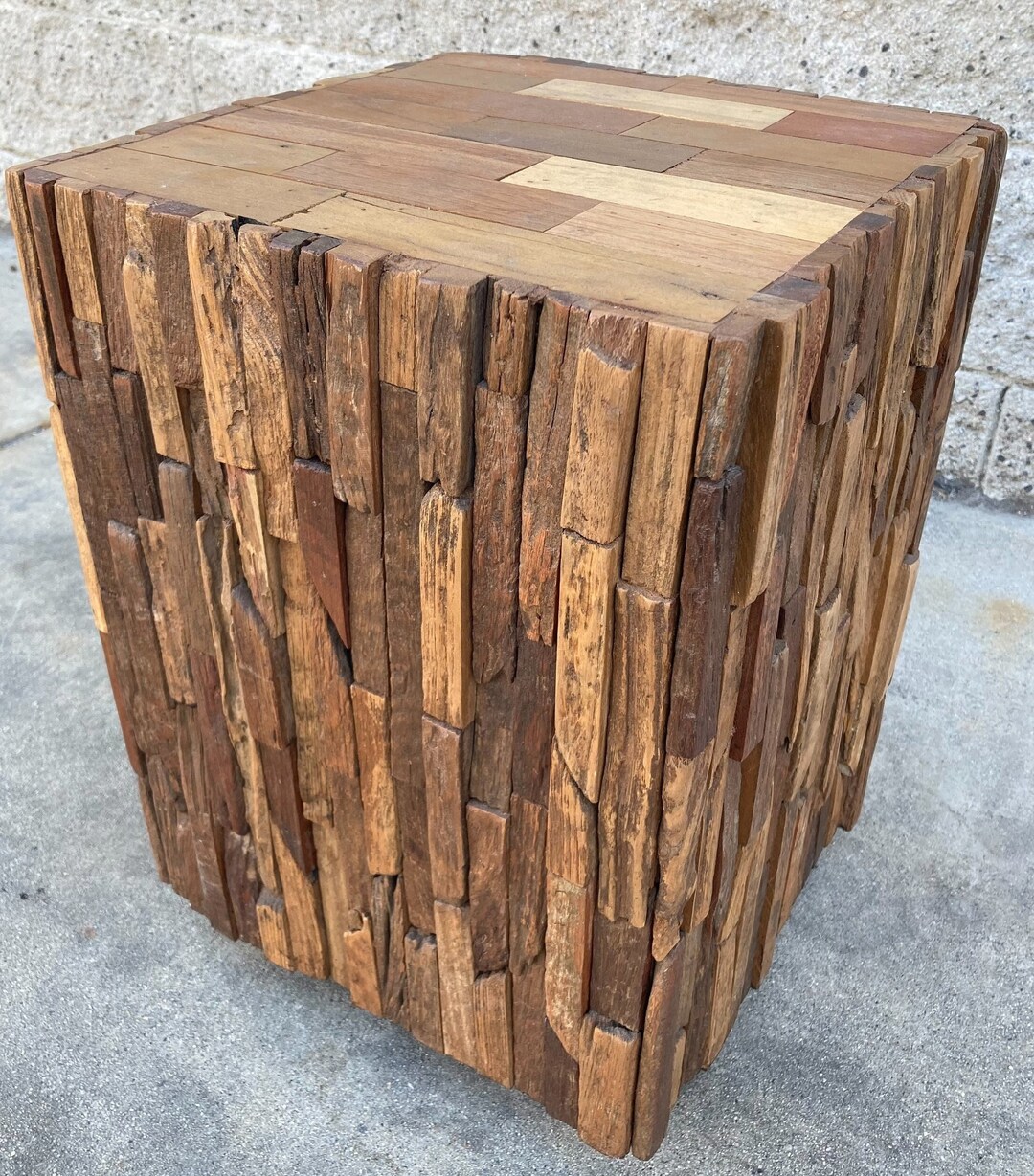 Reclaimed Teak Wood Stand - Etsy