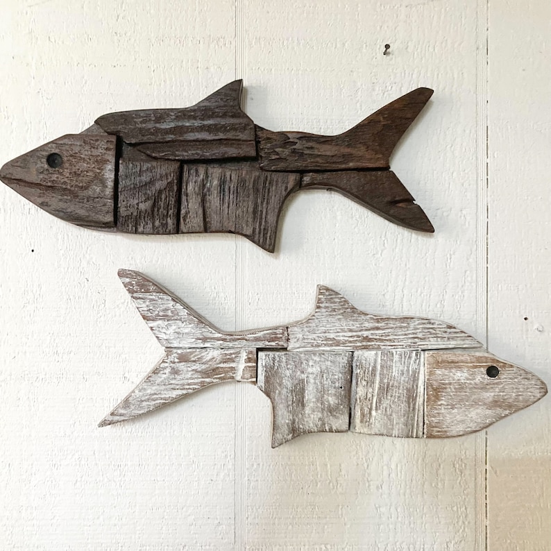 Wooden Fish Wall Art - Etsy