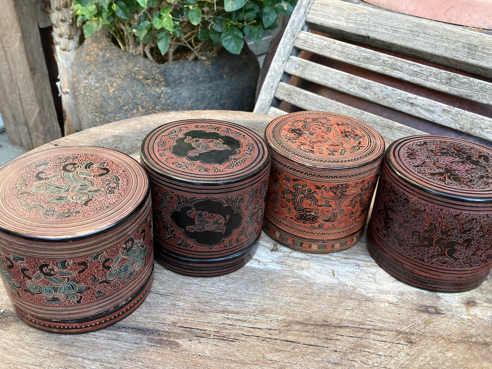 Burmese Laquerware Box - Etsy