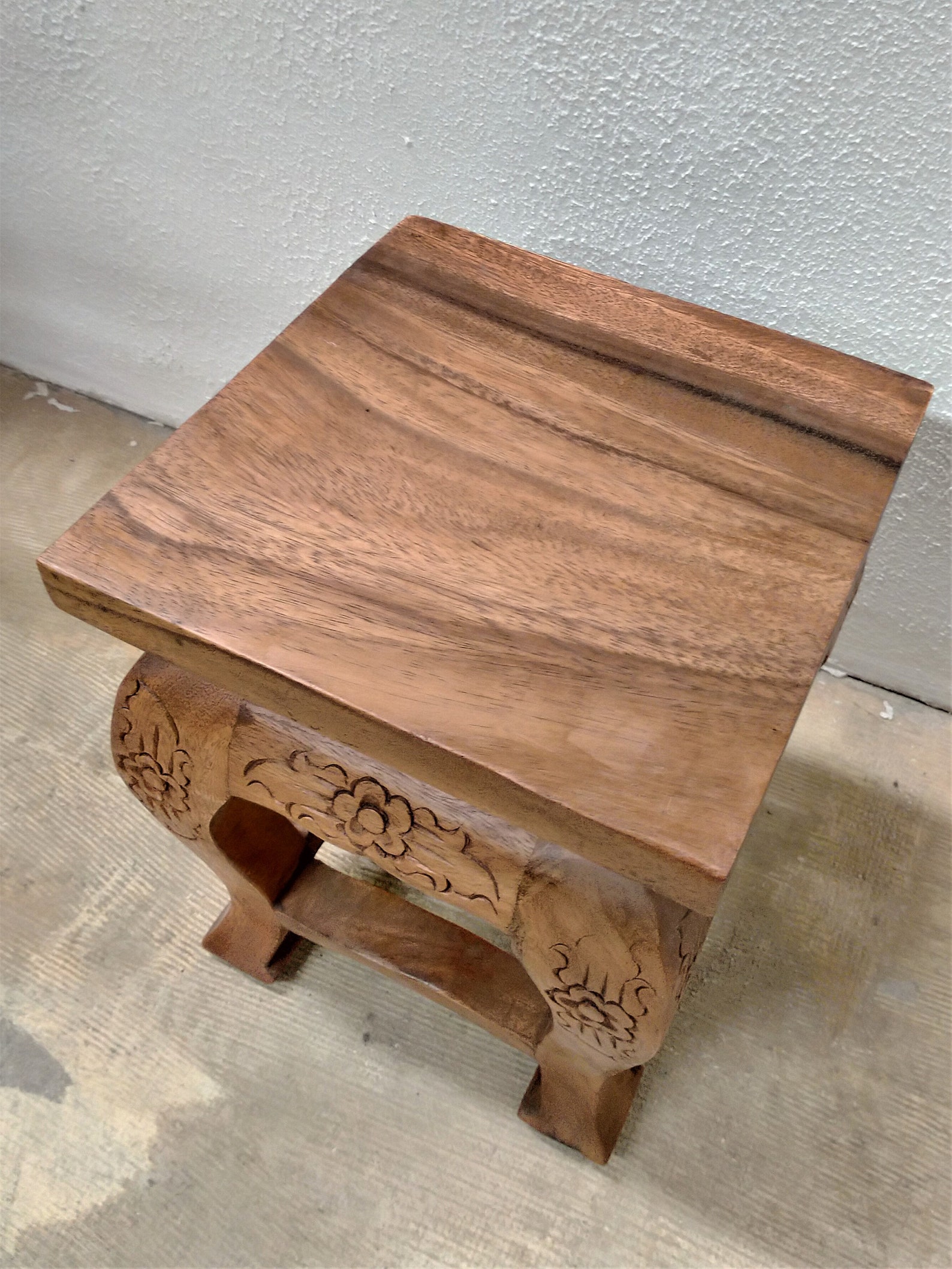 Opium Wooden Stand With Carving - Etsy