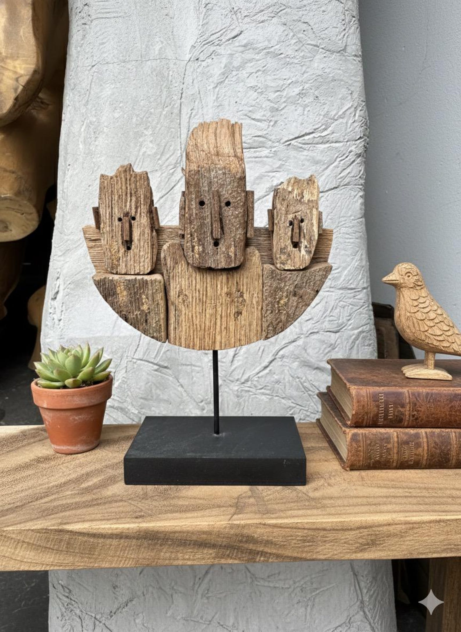 Unique Teak Wood Scrap Art People - Etsy
