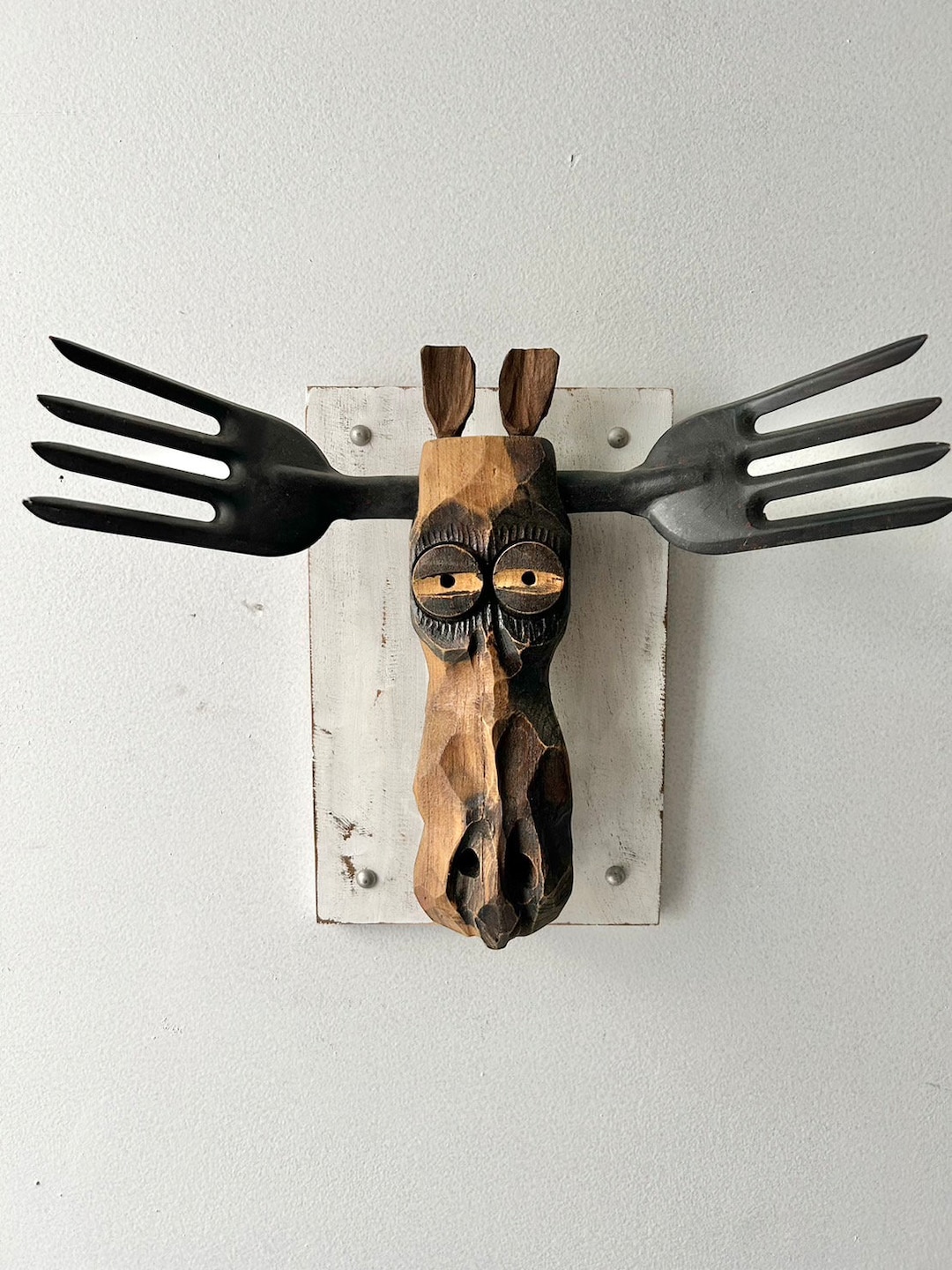 Wooden Deer Head Wall Art - Etsy