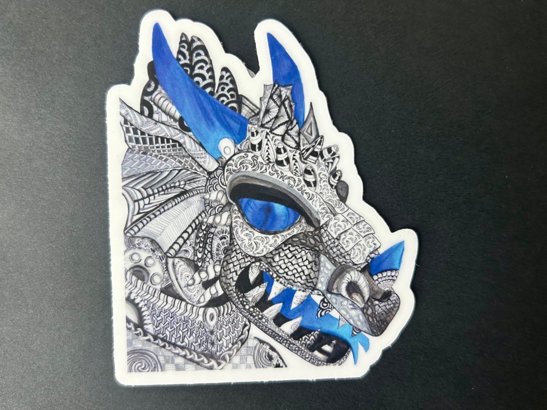 Dragon Art Sticker - Etsy