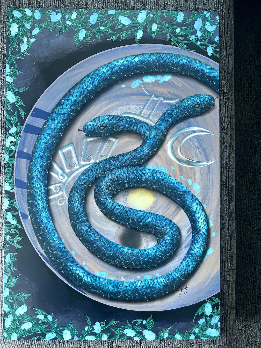 Gemini Two-headed Snake Large Fine Art Print - Etsy