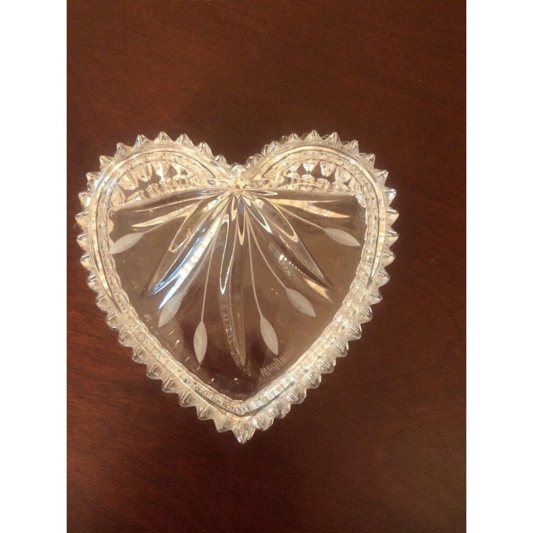Wedgewood Heart Lead Crystal Trinket Box - Etsy