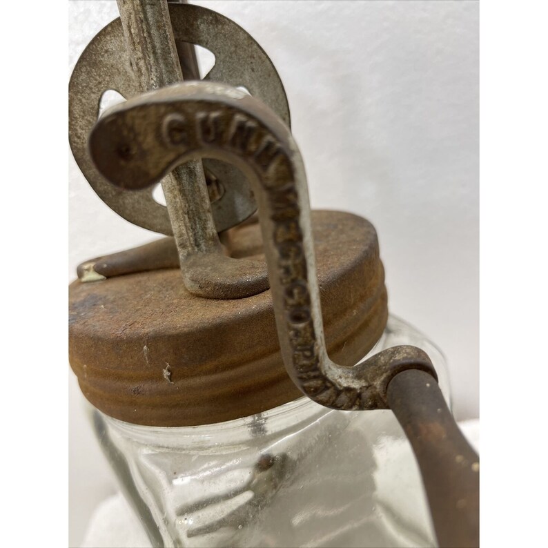 Antique Butter Churn Hand Crank Gunn Mfg Philadelphia 2 Qt - Etsy
