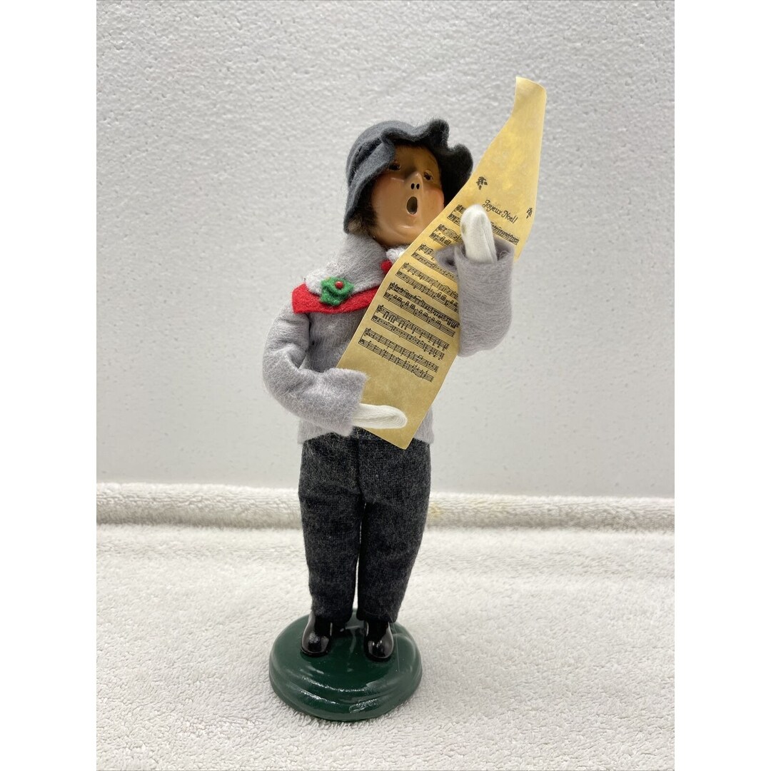 Byers Choice Caroler Holding Carol Paper Signed - Etsy