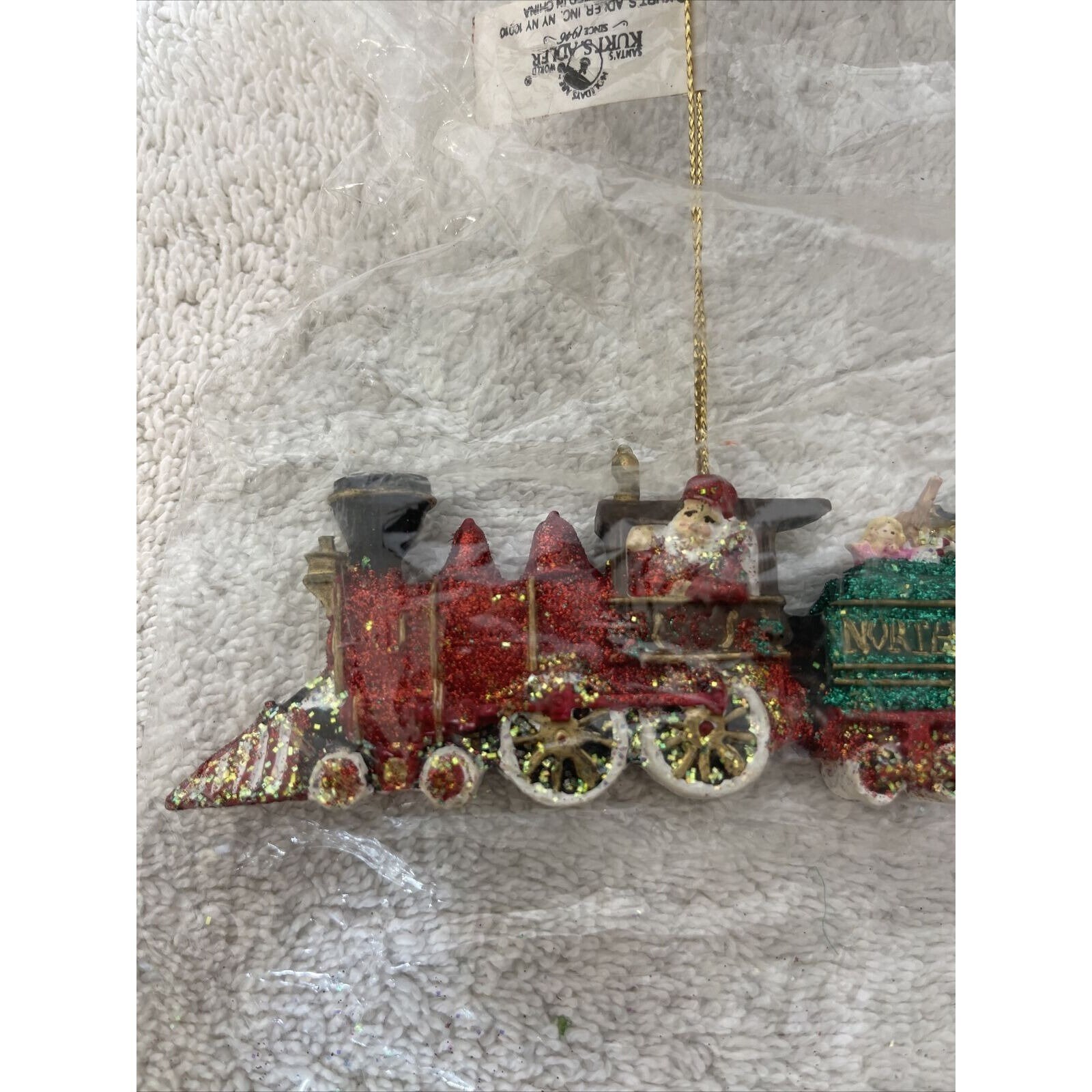 Kurt Adler Glitter Train Ornament W9938 - Etsy