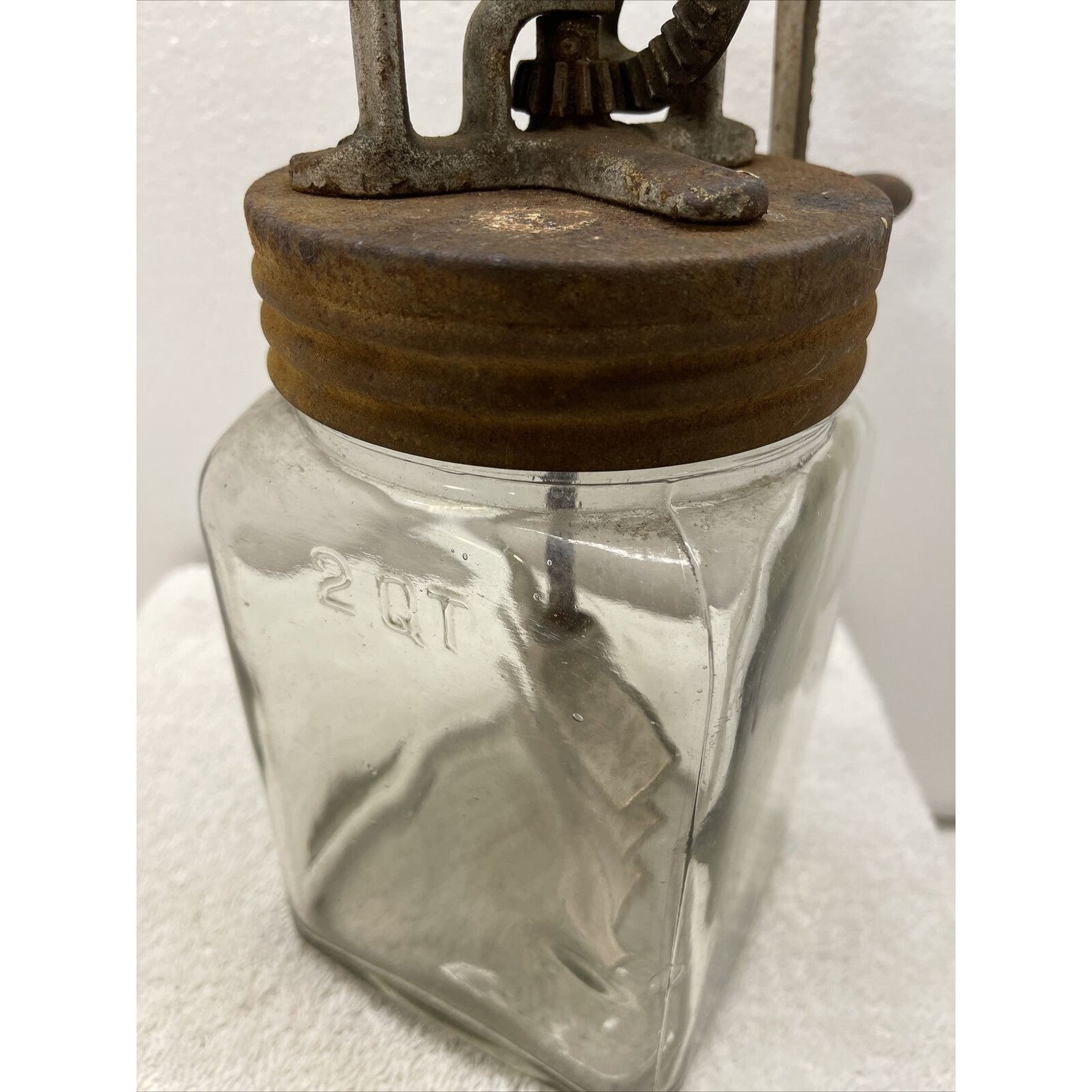 Antique Butter Churn Hand Crank Gunn Mfg Philadelphia 2 Qt - Etsy