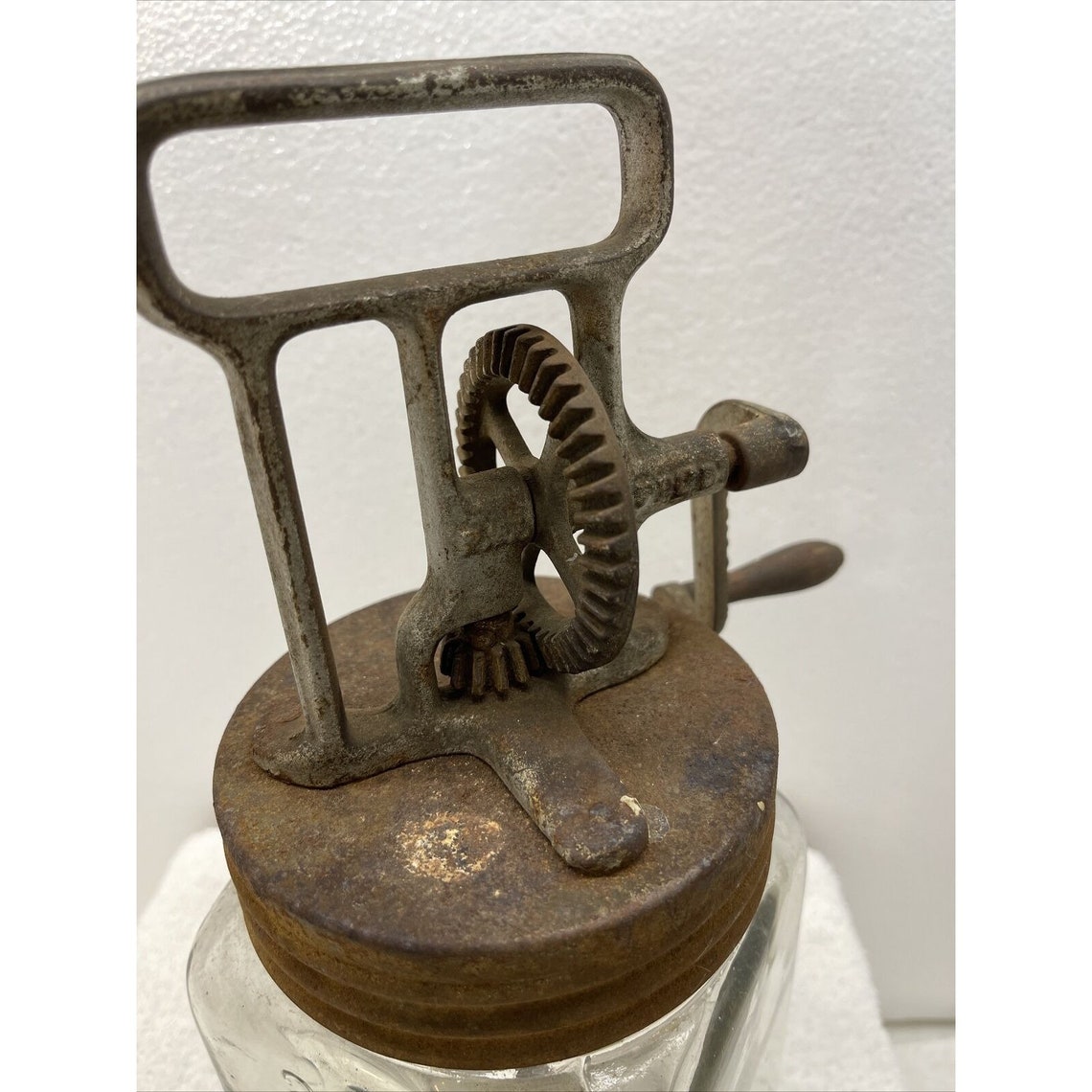 Antique Butter Churn Hand Crank Gunn Mfg Philadelphia 2 Qt - Etsy