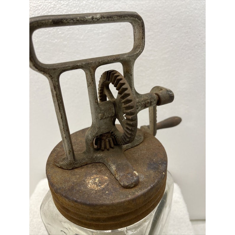 Antique Butter Churn Hand Crank Gunn Mfg Philadelphia 2 Qt - Etsy
