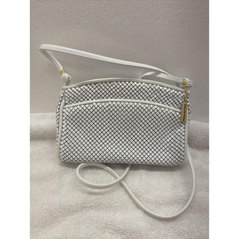Vintage Whiting and Davis White Mesh Purse Shoulder Bag - Etsy