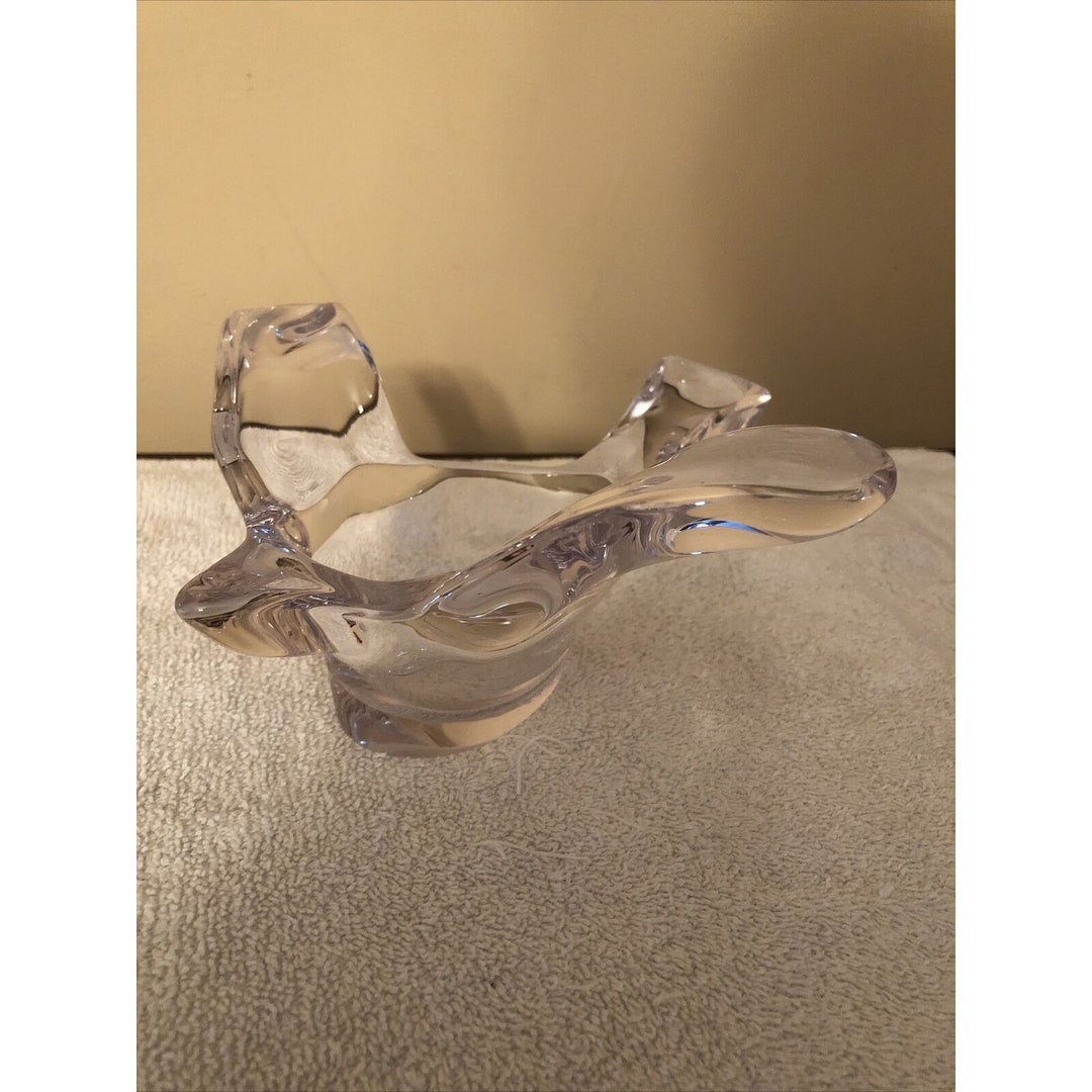 Vintage Sasaki Crystal Flying Bird Candy Dish - Etsy